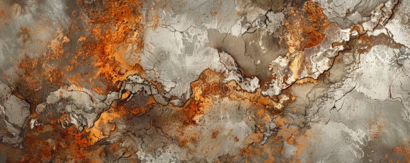 An Artistic Rendering of a Surface with Rust and Marble Textures ...