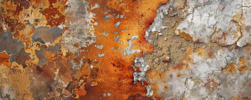 An Artistic Rendering of a Surface with Rust and Marble Textures ...