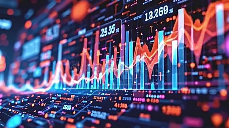 An Artistic Rendering of Vibrant Data Patterns, Merging Graphs and ...