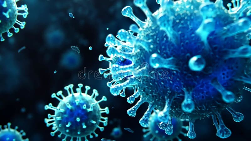 A Highly Detailed Microscopic View of Various Viruses Featuring Their ...