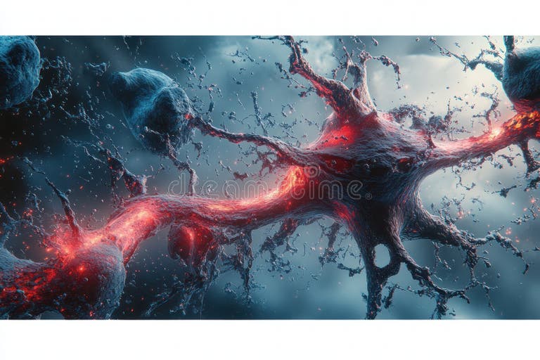 Artistic Rendering of Vitamins Dynamically Forming Intricate Neuron ...