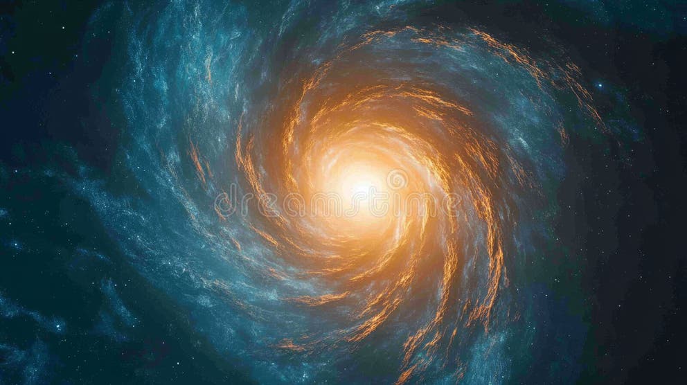 Artistic Renderings of a Dynamic Energy Vortex in Space Stock Image ...