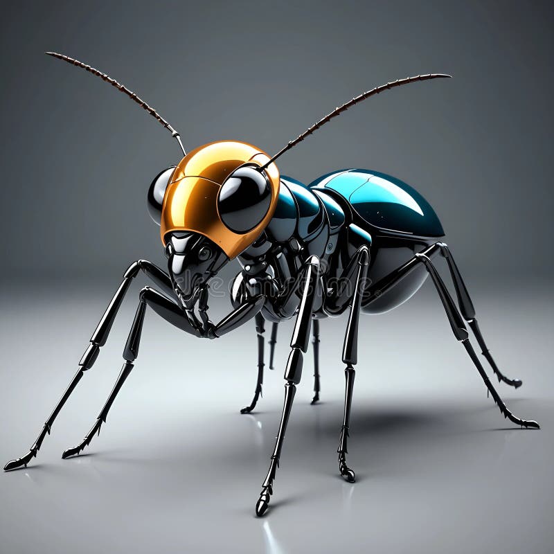 An Artistic Representation of an Ant Featuring Advanced Robotic ...