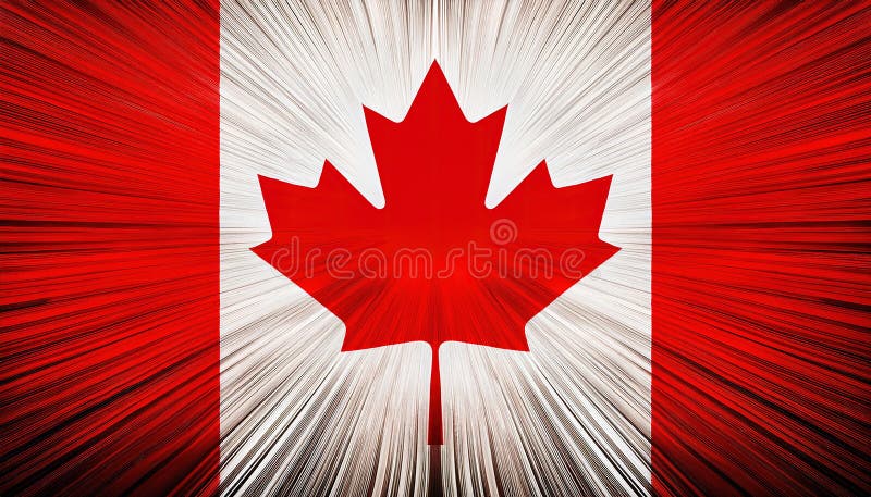 Celebrating Canada Day with an Abstract Rendering of the Canadian Flag ...