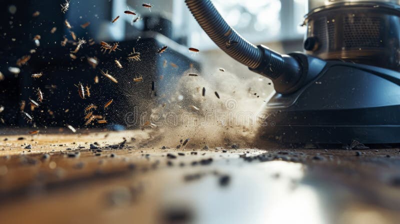 Artistic Dust Capture, Vacuum in Action Wallpaper, Generative Ai Stock ...