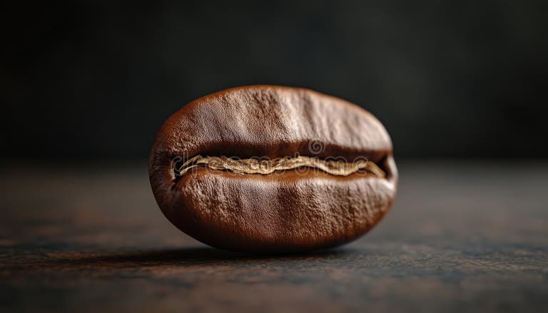 Artistic Representation of a Coffee Bean Stock Image - Image of element ...