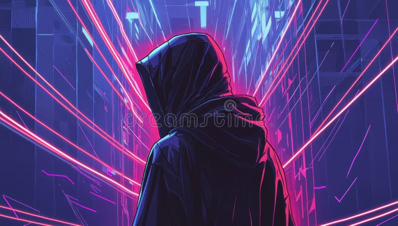 Artistic Representation of a Cyber Security Data Breach Stock ...