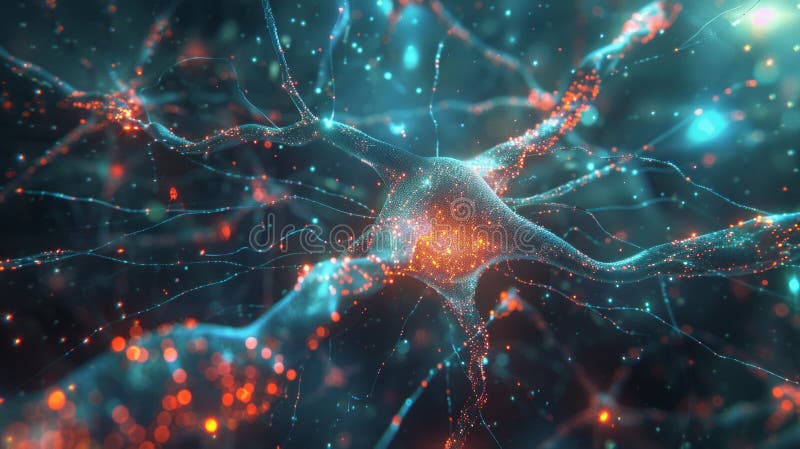 Artistic Representation of a Digital Neuron Network Showcasing AI S ... Artistic Representation of a Digital Neuron Network Showcasing AI S ...
