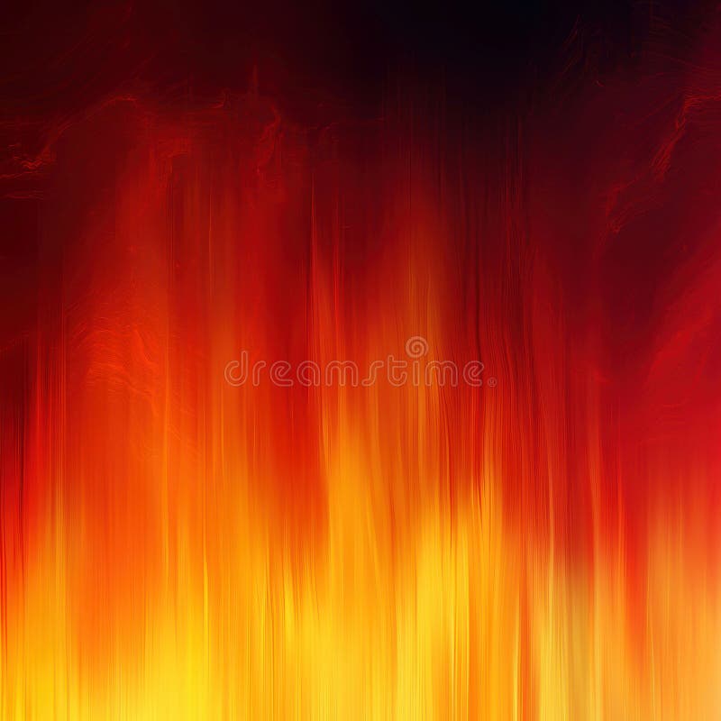 Artistic Representation of a Dynamic Fire Scene, Emphasizing Color and ...