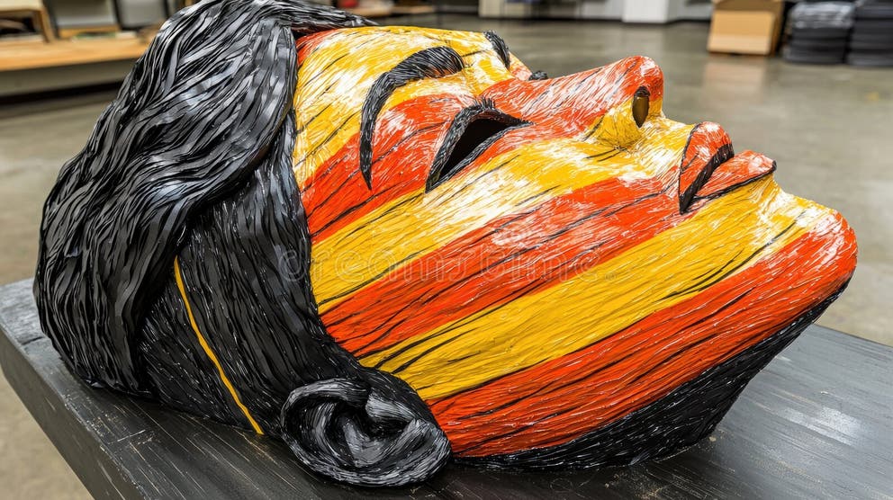 Artistic Representation of a Face Created from Various Media Showcasing ...