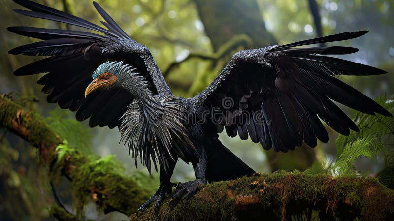 Feathered Microraptor Stock Illustrations – 5 Feathered Microraptor ...