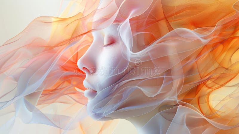 An Artistic Representation Featuring a Human Silhouette Intertwined ...