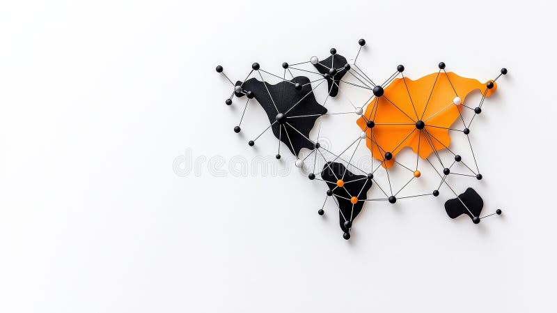 Artistic Representation of Global Connectivity with Colorful Network ...