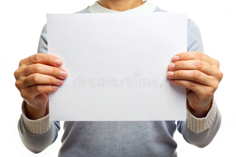 Creative Collaboration: Hands and Paper on White Background Stock ...