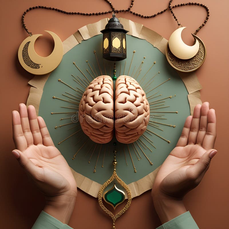 Artistic Representation of the Human Brain Surrounded by Lanterns ...