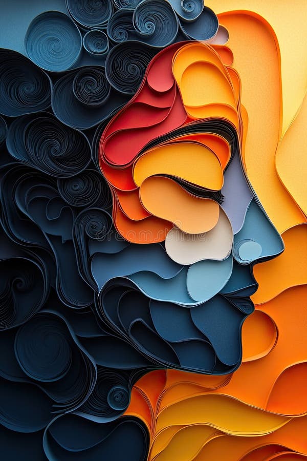 An Artistic Representation of Human Emotions Using Vibrant Paper ...
