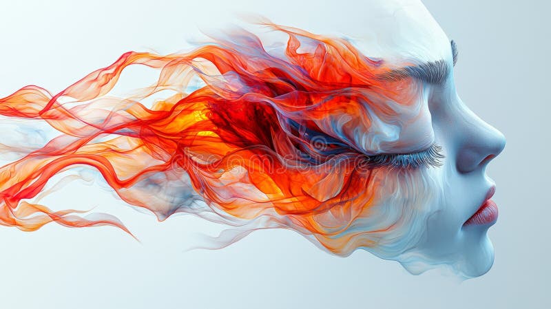 Artistic Representation of Human Eye Showing Detailed Inner Layers ...