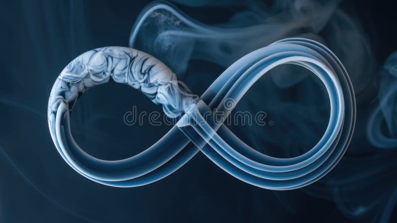 An Artistic Representation of an Infinity Symbol Formed with Wisps of ...