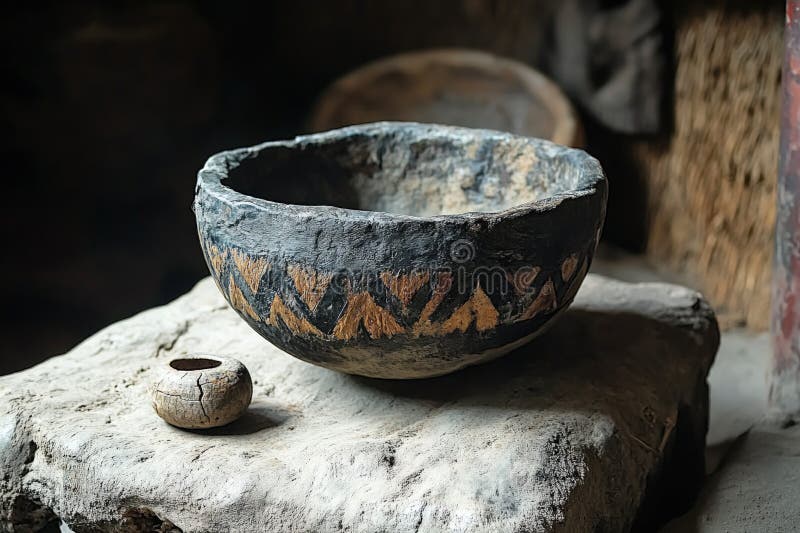 An Artistic Representation of Kava Root, with a Traditional Bowl Ready ...