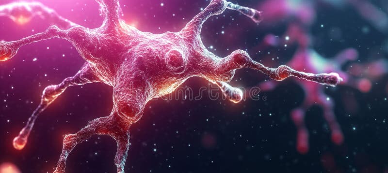 Artistic Representation of Microscopic Neural Links, Neuroscience and ...