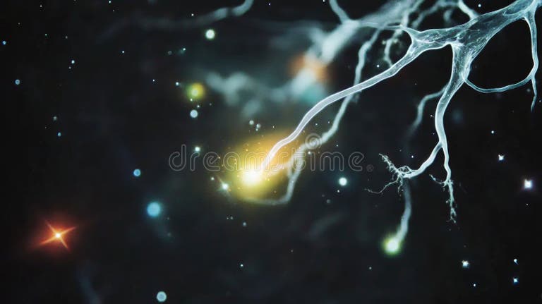 Artistic Representation of Neurons and Synapses in Deep Space ...