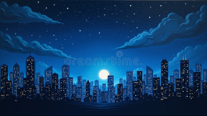 Midnight Magic stock illustration. Illustration of artistic - 377502050