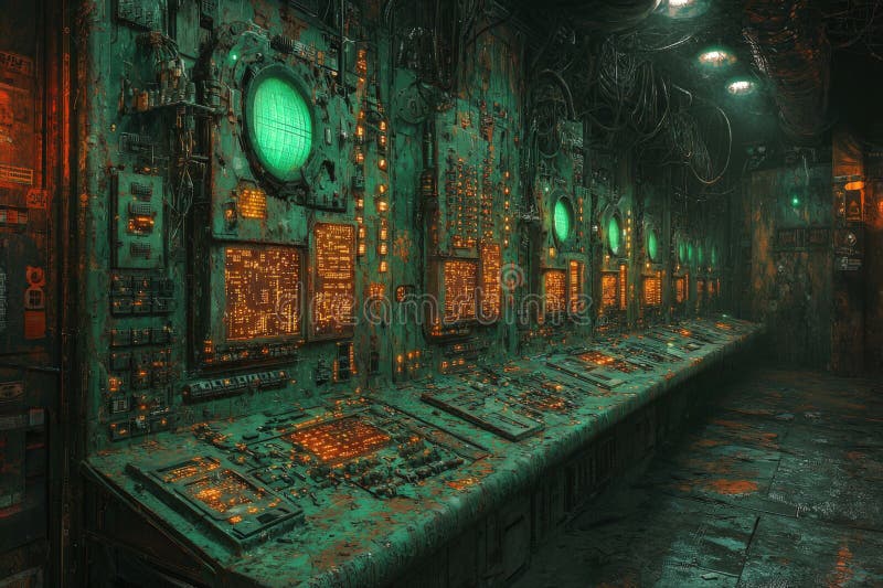 An Artistic Representation of an Old Rusty Server, Emphasizing Its ...