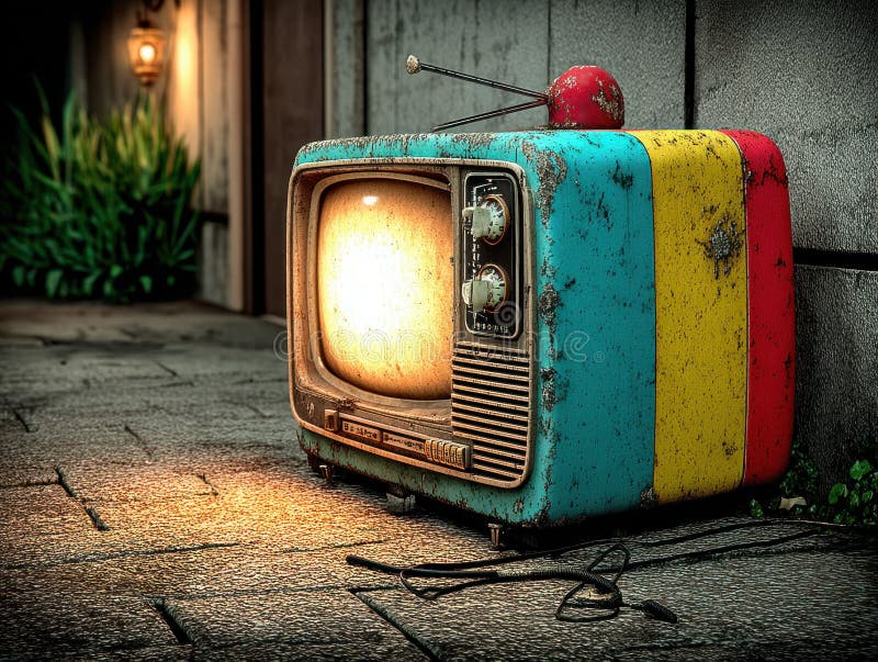 An Artistic Representation of Old TV Fuzz As a Static Image Stock Photo ...