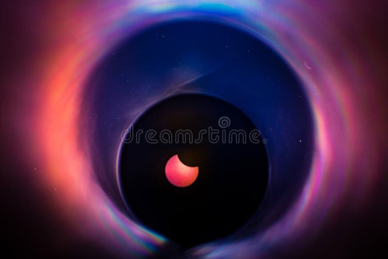 An Artistic Representation of a Partial Solar Eclipse in Beautiful ...