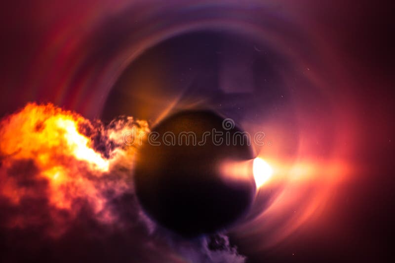An Artistic Representation of a Partial Solar Eclipse in Beautiful ...