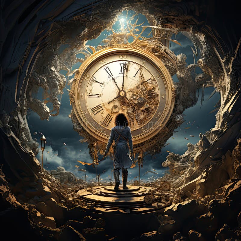 Artistic Representation of the Passage of Time and Clock. Stock ... Artistic Representation of the Passage of Time and Clock. Stock ...