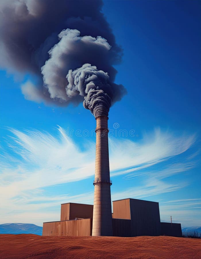 Artistic Representation of Pollution Control Measures Stock Photo ...