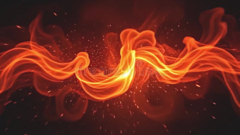 Artistic Representation of Red Fire Flares Exploding in Slow Motion ...