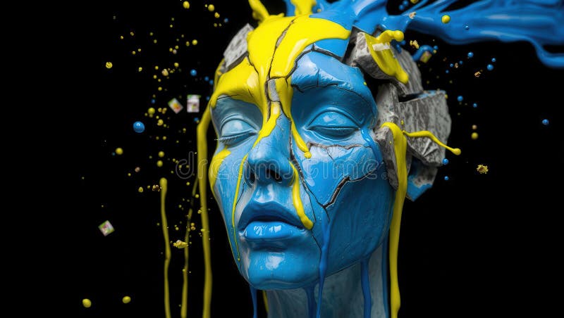 Abstract Colorful Sculpture Burst Stock Illustration - Illustration of ...