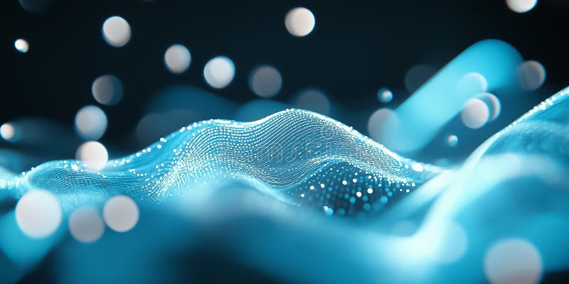 An Artistic Representation of Sound Waves Flowing Gracefully, with ...