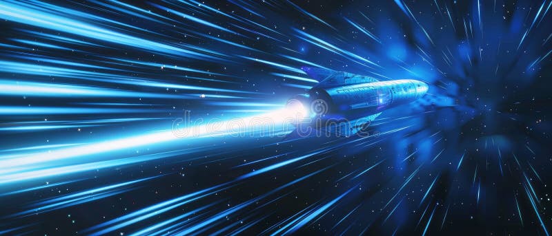 An Artistic Representation of a Spaceship Executing a Quantum Leap ...