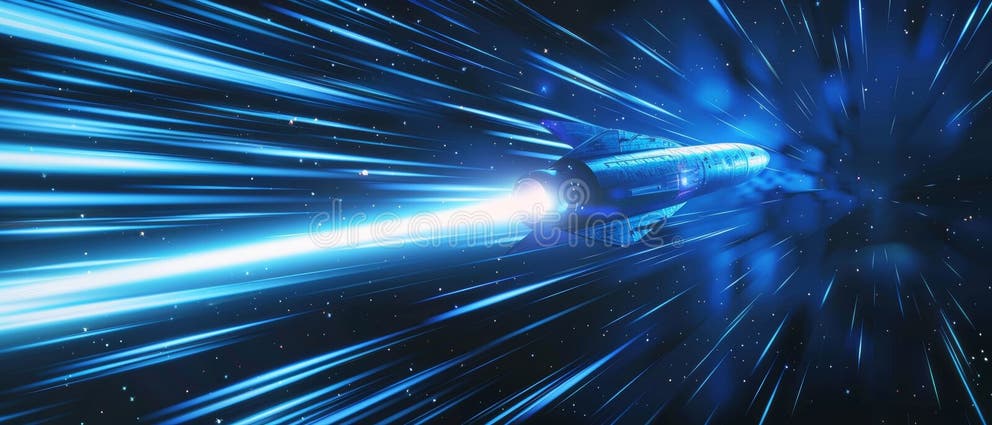 An Artistic Representation of a Spaceship Executing a Quantum Leap ...