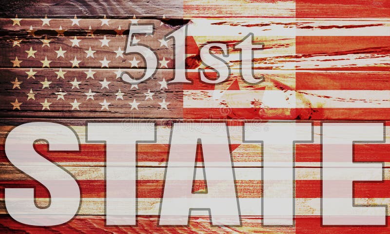 Artistic Representation of the 51st State Concept with the American ...