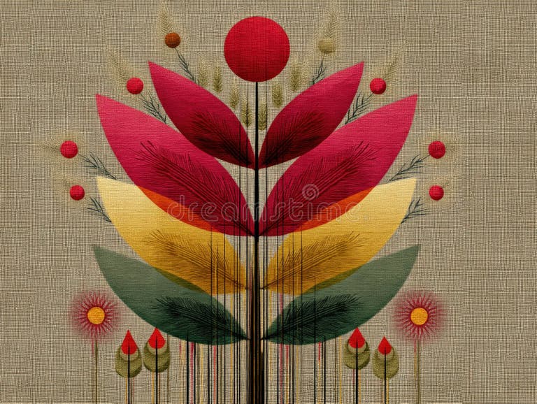 An Artistic Representation of Traditional Varli Art Stock Photo - Image ...