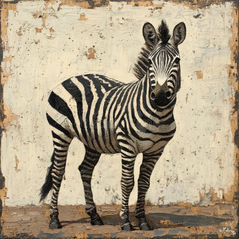 Artistic Representation Zebra Unique Paint Texture Background Stock ...