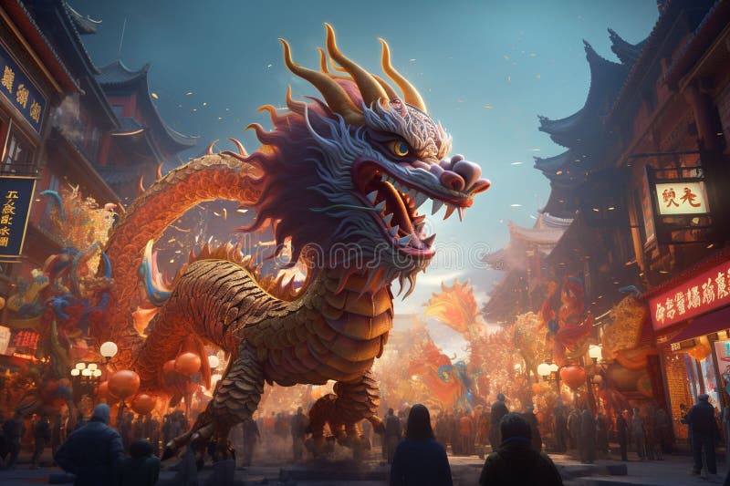 Artistic Representations of Chinese New Year Stock Illustration ...