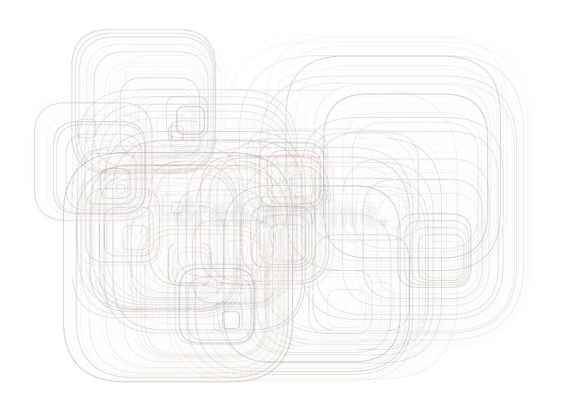 Artistic Rounded Rectangle Background Pattern Abstract. Color, Template ...