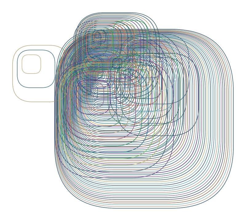 Artistic Rounded Rectangle Background Pattern Abstract. Decoration ...