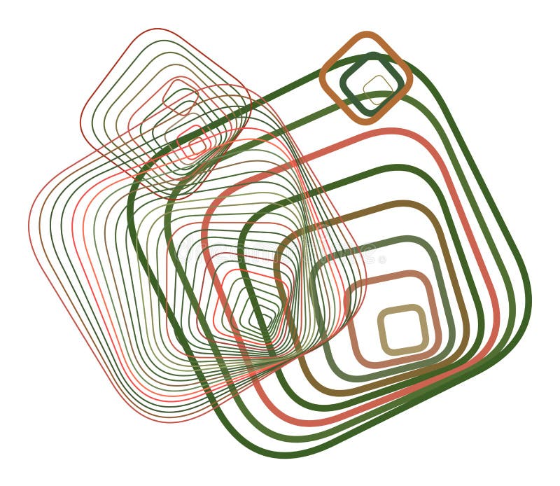 Artistic Rounded Rectangle Background Pattern Abstract Surface Backdrop Texture And Web Stock