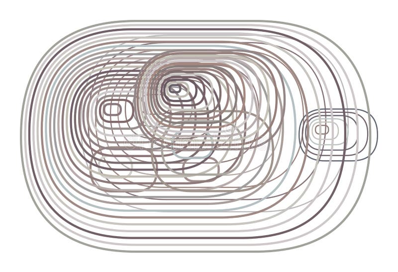 Artistic Rounded Rectangle Background Pattern Abstract. Decoration ...