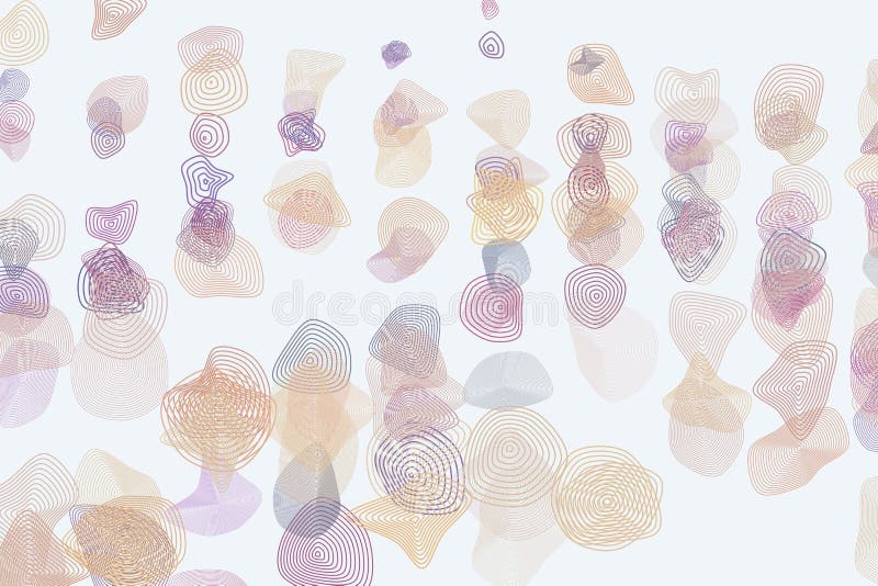 Artistic Rounded Shapes Background Pattern Abstract. Surface, Graphic ...