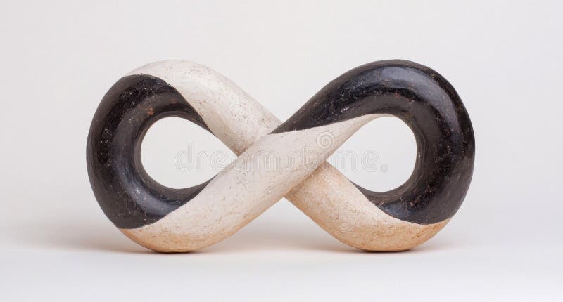 Artistic Sculpture of an Infinity Symbol Stock Illustration ...