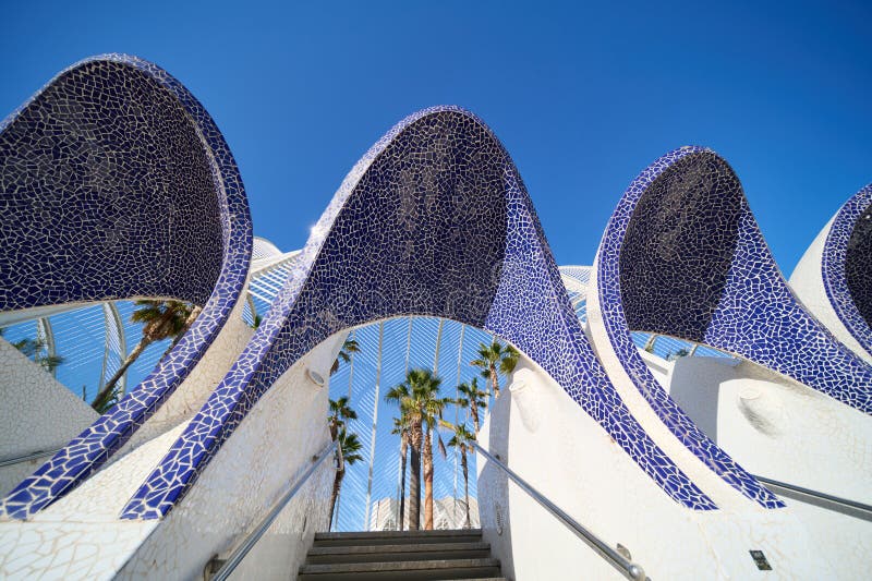 The Artistic Sculptures are Set on the Outside Steps of the Building ...