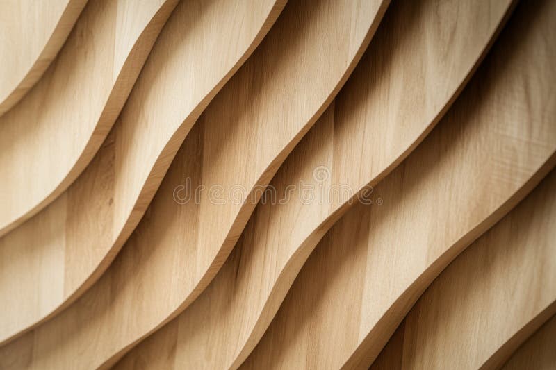 Waves of Cladding Boards in Studio Stock Illustration - Illustration of ...