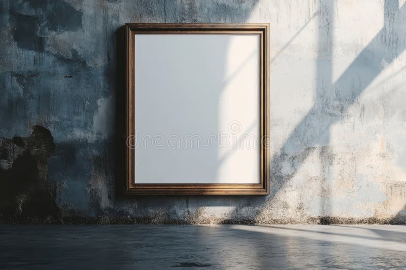 Artistic Showcase Empty Frame in Urban Setting Digital Art Modern ...